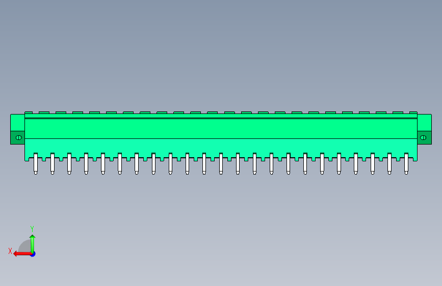 DEGSON 2EDG（M） 系列 5.08mm 螺钉锁紧插拔接线端子组-2EDGLM-5.08-23P-14-00AH_STEP_模型图纸下载 – 懒石网