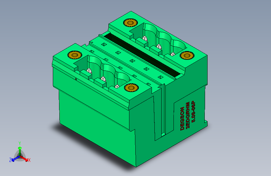 DEGSON 2EDG（M） 系列 5.08mm 螺钉锁紧插拔接线端子组-2EDGRHM-5.08-06P-14-00AH_STEP_模型图纸下载 – 懒石网