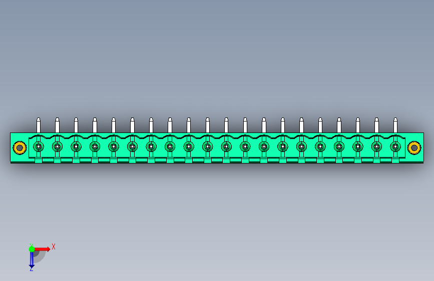 DEGSON 2EDG（M） 系列 5.08mm 螺钉锁紧插拔接线端子组-2EDGRM-5.08-20P-14-00AH_STEP_模型图纸下载 – 懒石网
