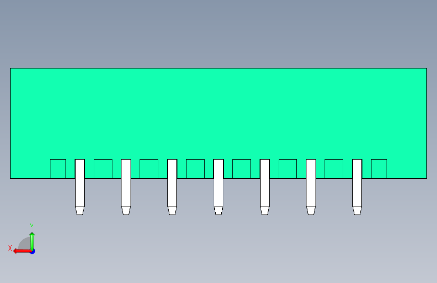 DEGSON 2EDG（M） 系列 5.08mm 螺钉锁紧插拔接线端子组-2EDGVM-5.08-07P-14-00AH_STEP_模型图纸下载 – 懒石网
