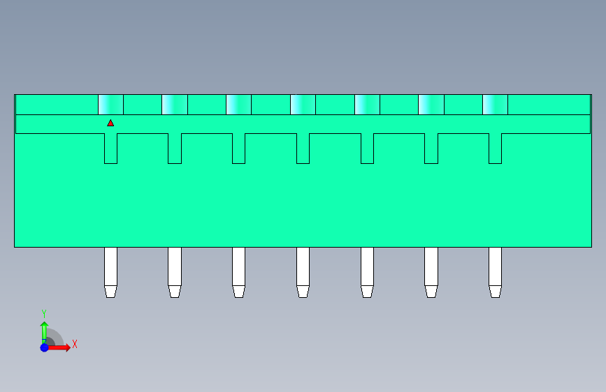 DEGSON 2EDG（M） 系列 5.08mm 螺钉锁紧插拔接线端子组-2EDGVM-5.08-07P-14-00AH_STEP_模型图纸下载 – 懒石网
