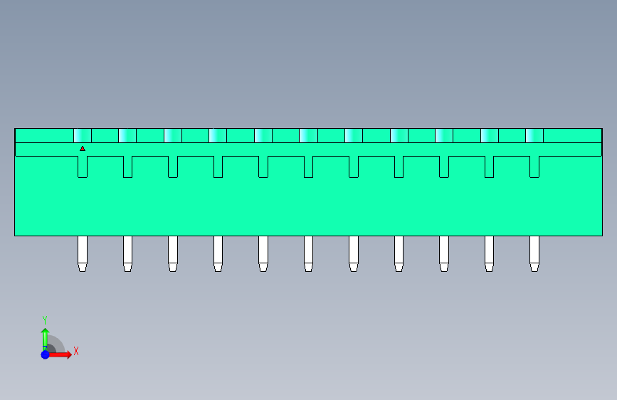 DEGSON 2EDG（M） 系列 5.08mm 螺钉锁紧插拔接线端子组-2EDGVM-5.08-11P-14-00AH_STEP_模型图纸下载 – 懒石网