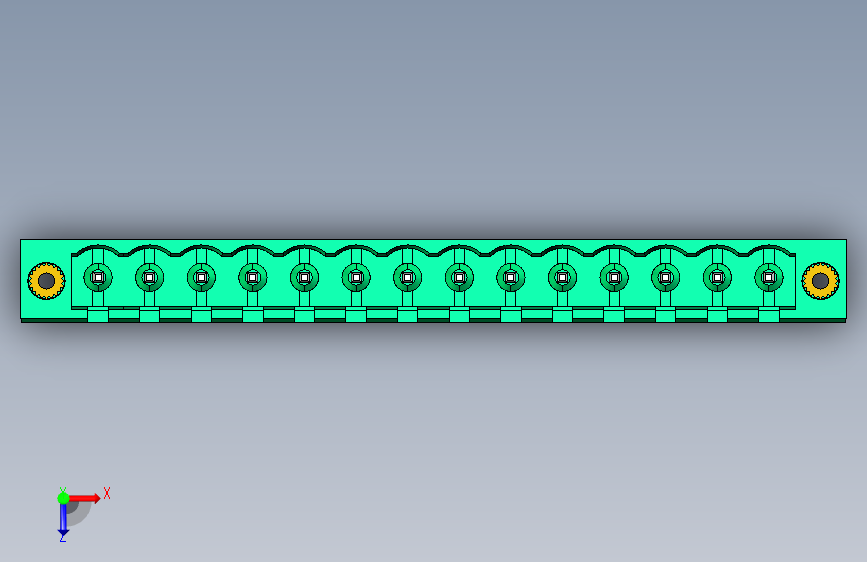 DEGSON 2EDG（M） 系列 5.08mm 螺钉锁紧插拔接线端子组-2EDGVM-5.08-14P-14-00AH_STEP_模型图纸下载 – 懒石网