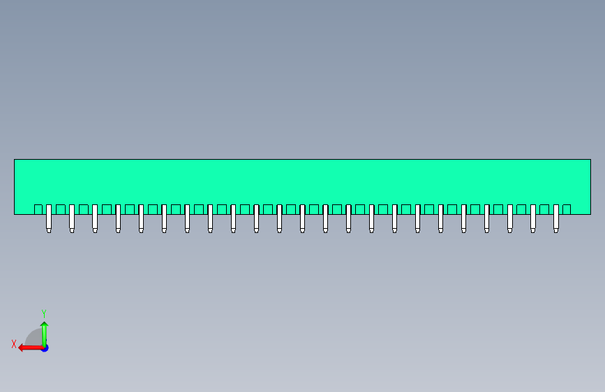 DEGSON 2EDG（M） 系列 5.08mm 螺钉锁紧插拔接线端子组-2EDGVM-5.08-23P-14-00AH_STEP_模型图纸下载 – 懒石网