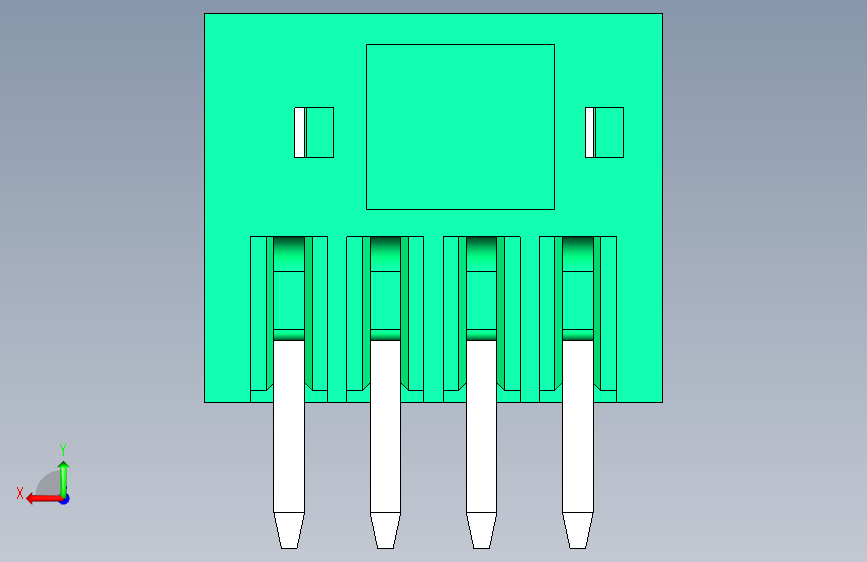 DEGSON 15EDG 系列 2.5mm 接线端子包-15EDGVC-2.5-04P-14-00AH_STEP_模型图纸下载 – 懒石网
