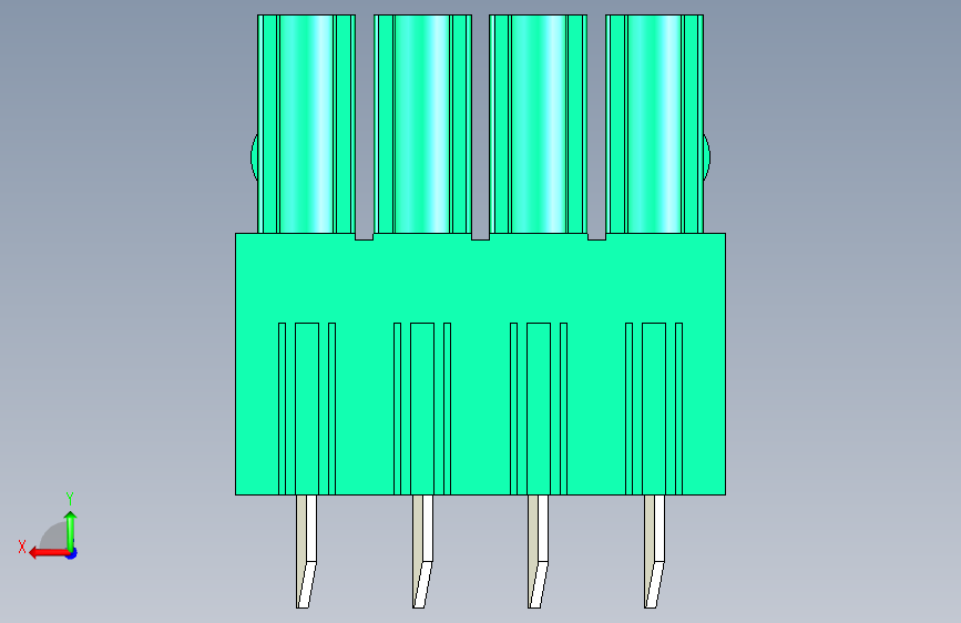 DEGSON 15EDG 系列 3.5mm 插拔式接线端子 FullPack-15EDGB-3.5-04P-14-00AH_STEP_模型图纸下载 – 懒石网