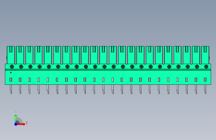 DEGSON 15EDG 系列 3.5mm 插拔式接线端子 FullPack-15EDGB-3.5-22P-14-00AH_STEP_模型图纸下载 – 懒石网
