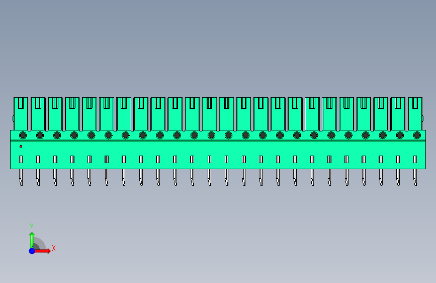 DEGSON 15EDG 系列 3.5mm 插拔式接线端子 FullPack-15EDGB-3.5-24P-14-00AH_STEP_模型图纸下载 – 懒石网