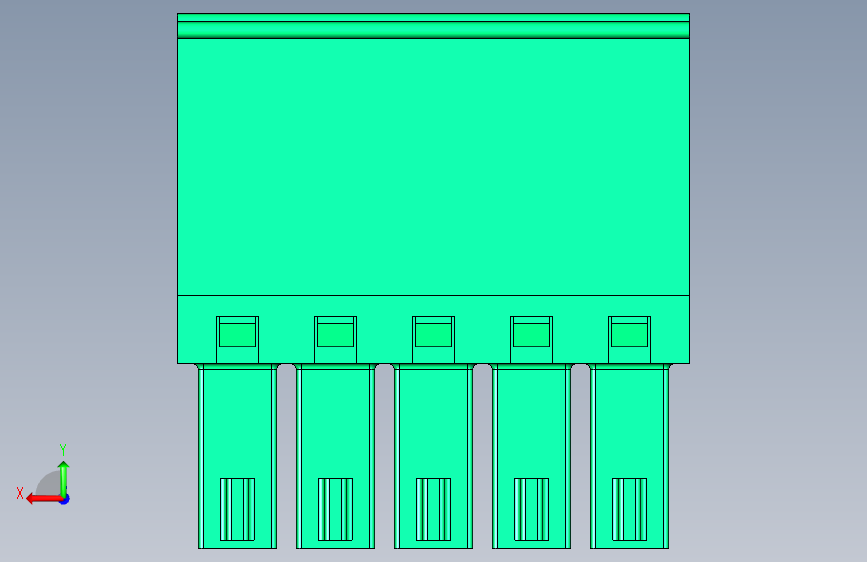 DEGSON 15EDG 系列 3.5mm 插拔式接线端子 FullPack-15EDGKB-3.5-05P-14-00AH_STEP_模型图纸下载 – 懒石网