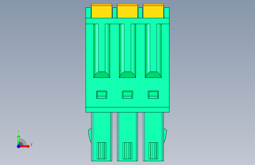 DEGSON 15EDG 系列 3.5mm 插拔式接线端子 FullPack-15EDGKD-3.5-03P-14-00AH_STEP_模型图纸下载 – 懒石网