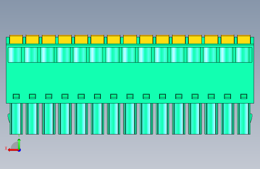 DEGSON 15EDG 系列 3.5mm 插拔式接线端子 FullPack-15EDGKD-3.5-15P-14-00AH_STEP_模型图纸下载 – 懒石网
