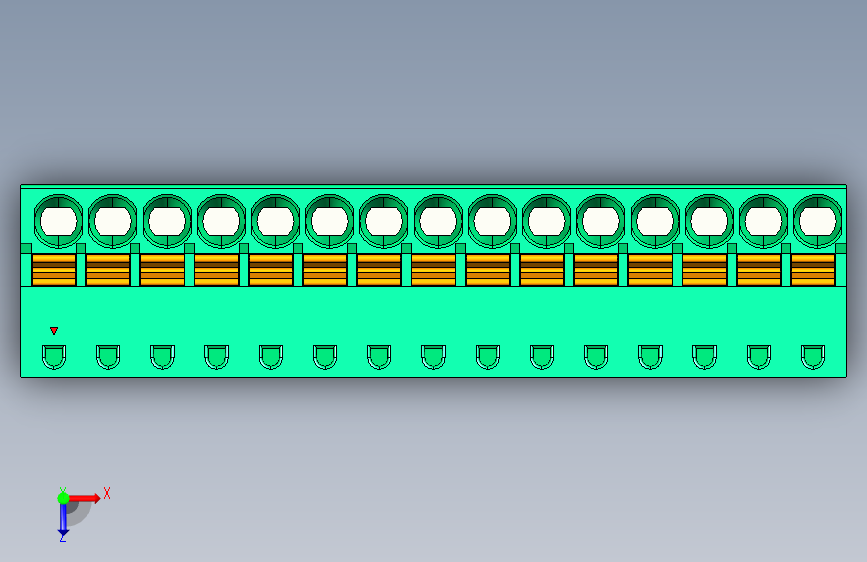 DEGSON 15EDG 系列 3.5mm 插拔式接线端子 FullPack-15EDGKD-3.5-15P-14-00AH_STEP_模型图纸下载 – 懒石网
