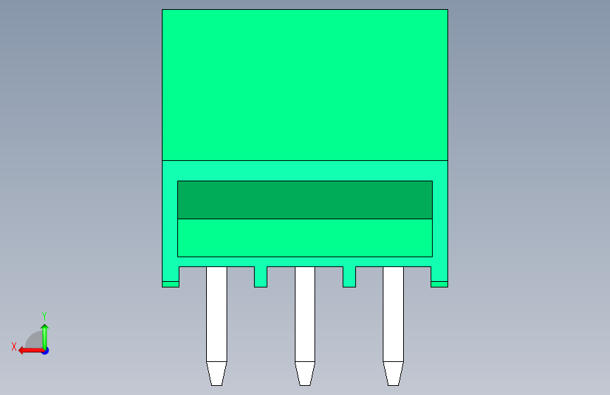 DEGSON 15EDG 系列 3.5mm 插拔式接线端子 FullPack-15EDGLC-3.5-03P-14-00AH_STEP_模型图纸下载 – 懒石网