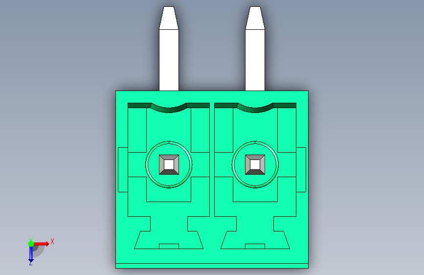 DEGSON 15EDG 系列 3.5mm 插拔式接线端子 FullPack-15EDGRC-3.5-02P-14-00AH_STEP_模型图纸下载 – 懒石网