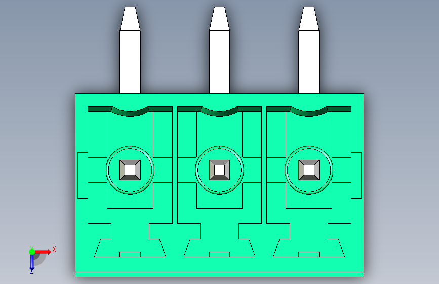 DEGSON 15EDG 系列 3.5mm 插拔式接线端子 FullPack-15EDGRC-3.5-03P-14-00AH_STEP_模型图纸下载 – 懒石网