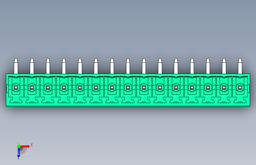 DEGSON 15EDG 系列 3.5mm 插拔式接线端子 FullPack-15EDGRC-3.5-15P-14-00AH_STEP_模型图纸下载 – 懒石网