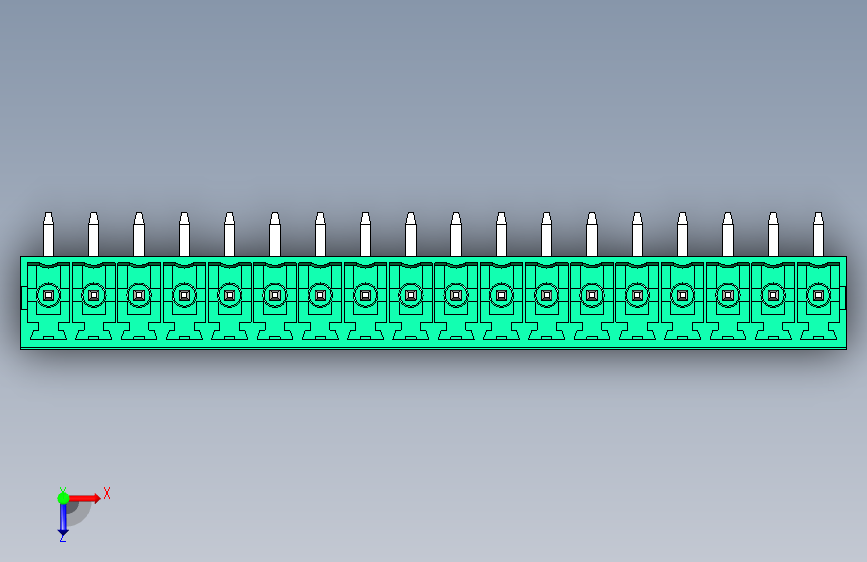 DEGSON 15EDG 系列 3.5mm 插拔式接线端子 FullPack-15EDGRC-3.5-18P-14-00AH_STEP_模型图纸下载 – 懒石网