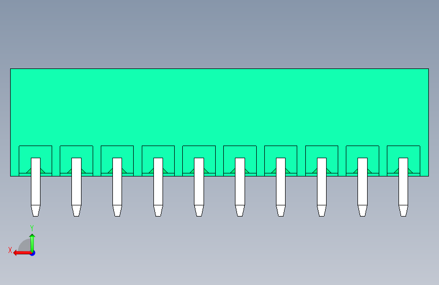 DEGSON 15EDG 系列 3.5mm 插拔式接线端子 FullPack-15EDGVC-3.5-10P-14-00AH_STEP_模型图纸下载 – 懒石网