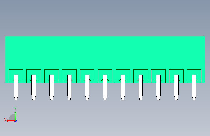 DEGSON 15EDG 系列 3.5mm 插拔式接线端子 FullPack-15EDGVC-3.5-11P-14-00AH_STEP_模型图纸下载 – 懒石网