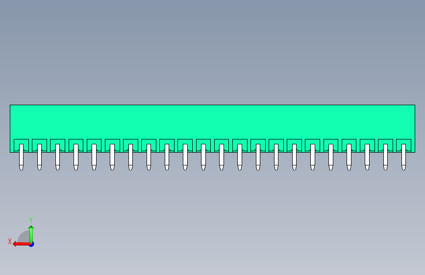 DEGSON 15EDG 系列 3.5mm 插拔式接线端子 FullPack-15EDGVC-3.5-22P-14-00AH_STEP_模型图纸下载 – 懒石网
