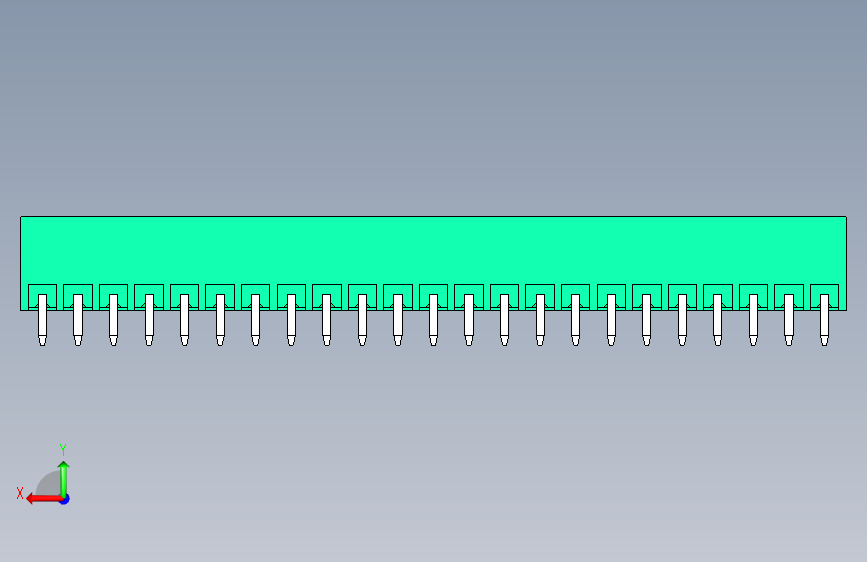 DEGSON 15EDG 系列 3.5mm 插拔式接线端子 FullPack-15EDGVC-3.5-23P-14-00AH_STEP_模型图纸下载 – 懒石网