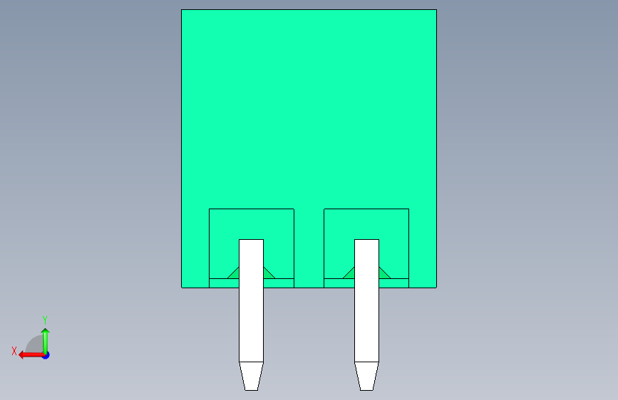 DEGSON 15EDG 系列 3.81mm 插拔式接线端子-15EDGVC-3.81-02P-14-00AH_STEP_模型图纸下载 – 懒石网