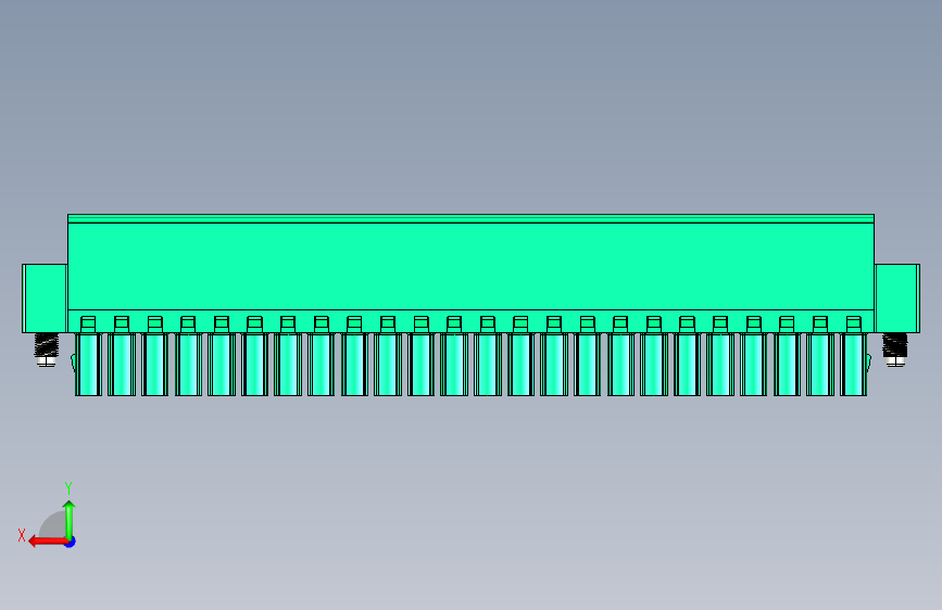 DEGSON 15EDG（公头） 3.5mm 螺钉锁紧，插拔式接线端子 FullPack-15EDGKAM-3.5-24P-14-00AH_STEP_模型图纸下载 – 懒石网