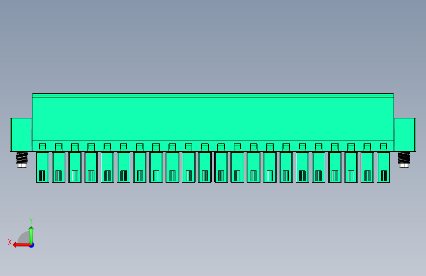 DEGSON 15EDG（公头） 3.5mm 螺钉锁紧，插拔式接线端子 FullPack-15EDGKBM-3.5-22P-14-00AH_STEP_模型图纸下载 – 懒石网