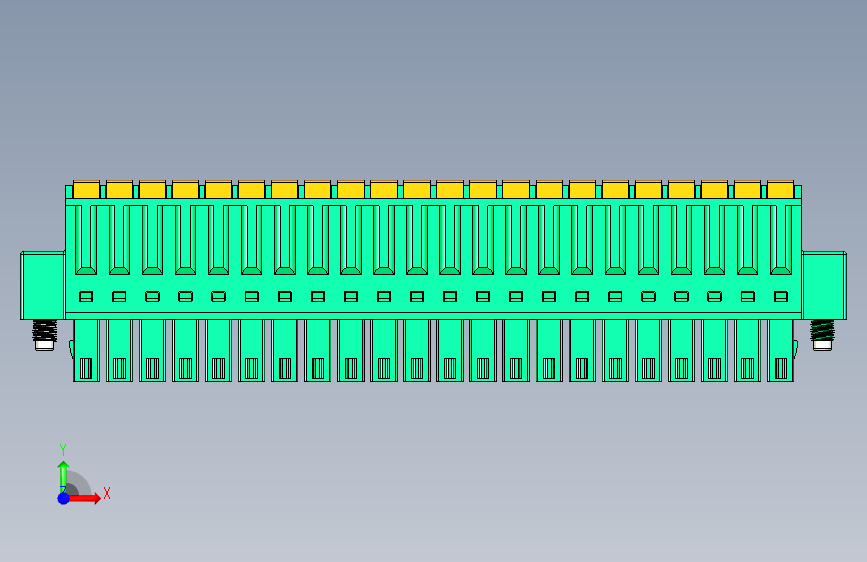 DEGSON 15EDG（公头） 3.5mm 螺钉锁紧，插拔式接线端子 FullPack-15EDGKDM-3.5-22P-14-00AH_STEP_模型图纸下载 – 懒石网