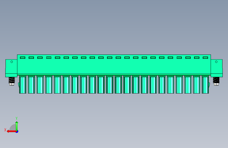 DEGSON 15EDG（公头） 3.5mm 螺钉锁紧，插拔式接线端子 FullPack-15EDGKM-3.5-22P-14-00AH_STEP_模型图纸下载 – 懒石网