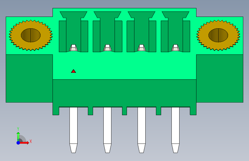 DEGSON 15EDG（公头） 3.5mm 螺钉锁紧，插拔式接线端子 FullPack-15EDGLM-3.5-04P-14-00AH_STEP_模型图纸下载 – 懒石网