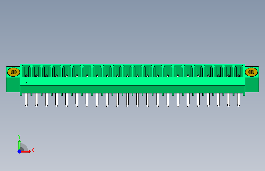 DEGSON 15EDG（公头） 3.5mm 螺钉锁紧，插拔式接线端子 FullPack-15EDGLM-3.5-22P-14-00AH_STEP_模型图纸下载 – 懒石网