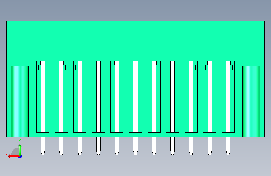 DEGSON 15EDG（公头） 3.5mm 螺钉锁紧，插拔式接线端子 FullPack-15EDGVHM-3.5-22P-14-00AH_STEP_模型图纸下载 – 懒石网