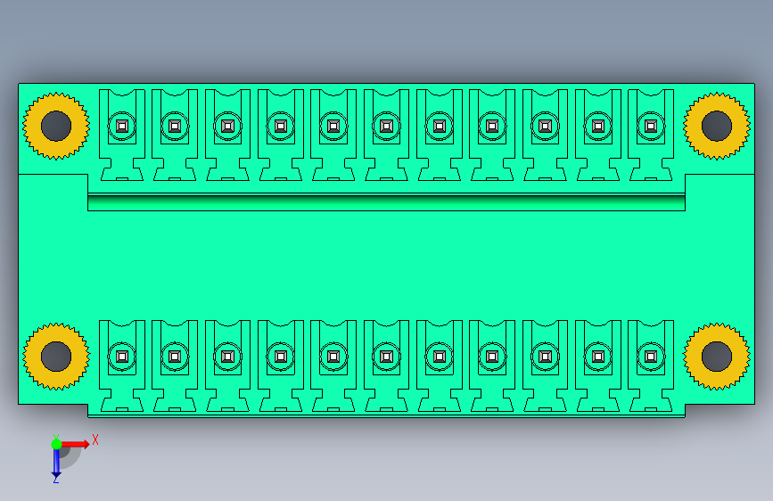 DEGSON 15EDG（公头） 3.5mm 螺钉锁紧，插拔式接线端子 FullPack-15EDGVTM-3.5-22P-14-00AH_STEP_模型图纸下载 – 懒石网