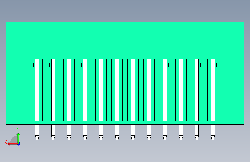 DEGSON 15EDG（公头） 3.5mm 螺钉锁紧，插拔式接线端子 FullPack-15EDGVTM-3.5-24P-14-00AH_STEP_模型图纸下载 – 懒石网