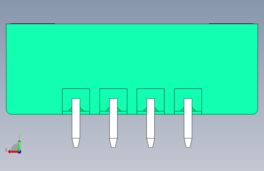 DEGSON 15EDG（公头） 3.81mm 螺钉锁紧，插拔式接线端子 FullPack-15EDGVM-3.81-04P-14-00AH_STEP_模型图纸下载 – 懒石网