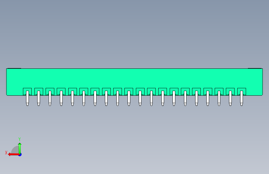 DEGSON 15EDG（公头） 3.81mm 螺钉锁紧，插拔式接线端子 FullPack-15EDGVM-3.81-20P-14-00AH_STEP_模型图纸下载 – 懒石网