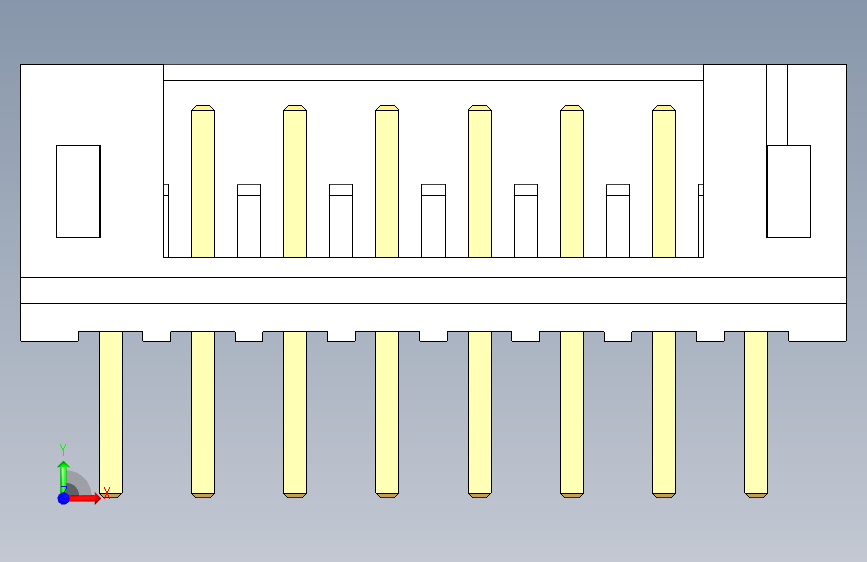 JST-B8B-PH-K-S_STEP_模型图纸下载 – 懒石网