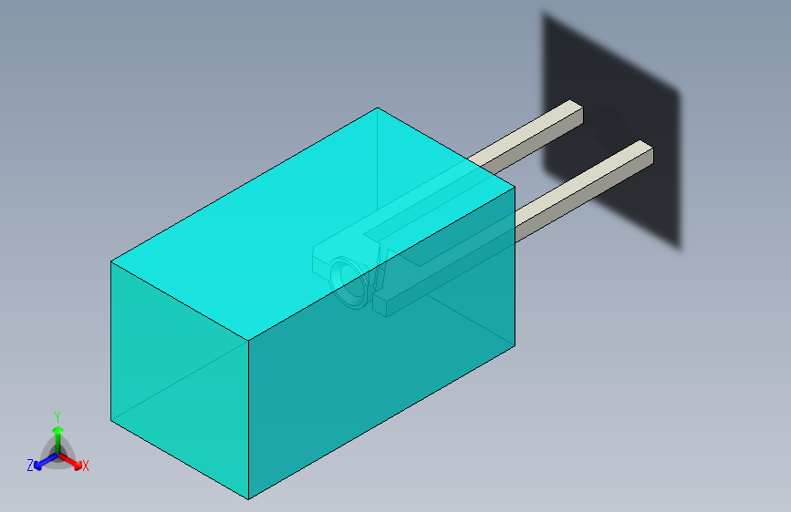 LED_Square_Cyan_5x5x9.7mm_STEP_模型图纸下载 – 懒石网
