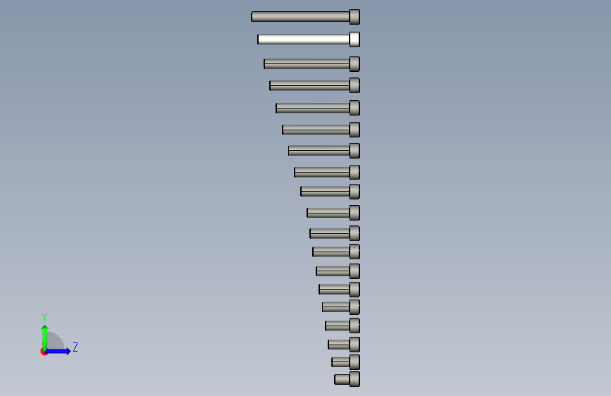 螺钉_vis CHc M16 iso 4762_IGES_模型图纸下载 – 懒石网