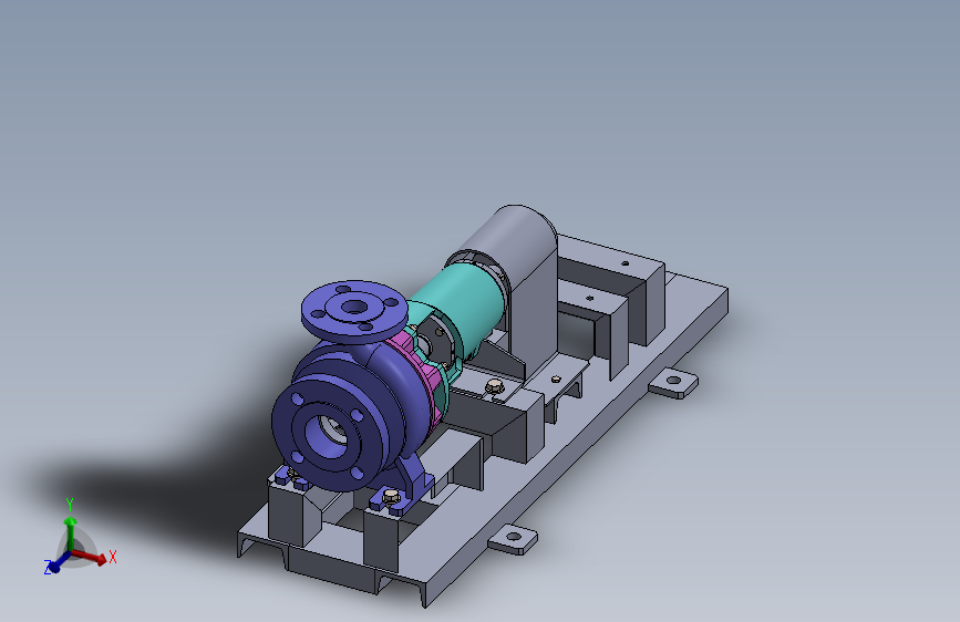 centrifugal-pump-with-base-1.snapshot.25_SOLIDWORKS 2020_模型图纸下载 – 懒石网