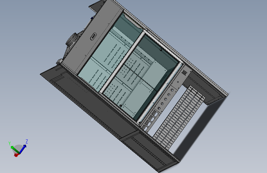 新型环保型通风柜三维SW_SOLIDWORKS_模型图纸下载 – 懒石网