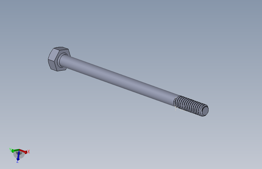 UNC 六角螺栓-Hex Bolt 0.250-20 x 4.SLDPRT_SOLIDWORKS 2019_模型图纸下载 – 懒石网