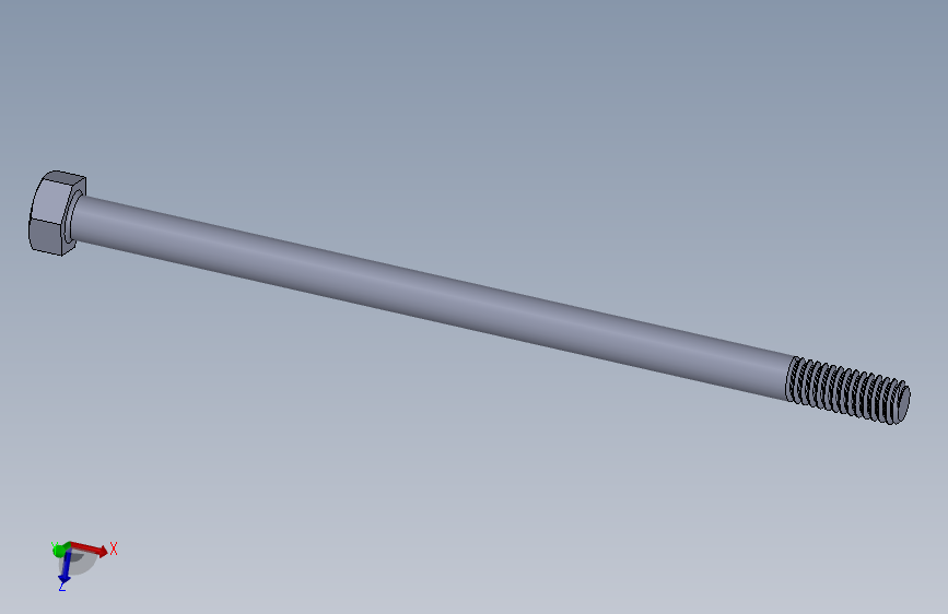 UNC 六角螺栓-Hex Bolt 0.3125-18 x 6.SLDPRT_SOLIDWORKS 2019_模型图纸下载 – 懒石网