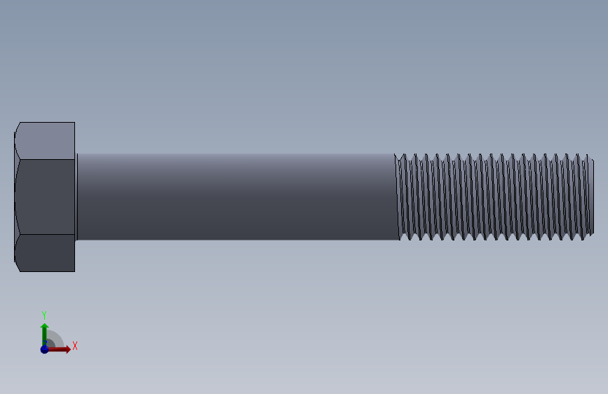 UNC 六角螺栓-Hex Bolt 1.000-8 x 6_SOLIDWORKS 2019_模型图纸下载 – 懒石网
