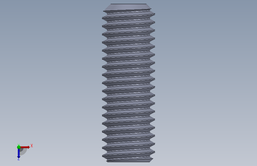 UNC 平头紧定螺钉-UNC SET SCREW 0.500 x1.500.SLDPRT_SOLIDWORKS 2019_模型图纸下载 – 懒石网