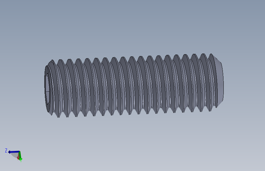 UNC 平头紧定螺钉-UNC SET SCREW 0.500 x1.500.SLDPRT_SOLIDWORKS 2019_模型图纸下载 – 懒石网