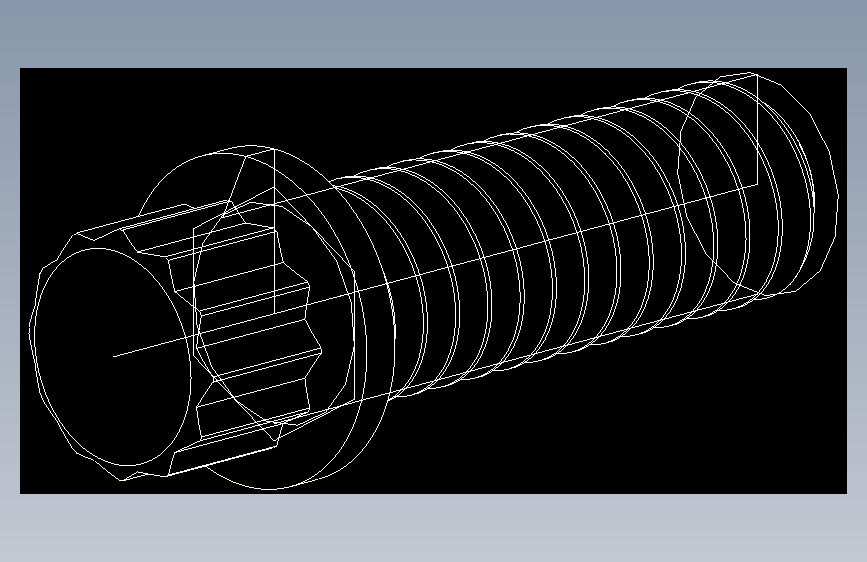 1-4in-20 3-4long 12-point screws.DWG_AutoCAD 2000_模型图纸下载 – 懒石网