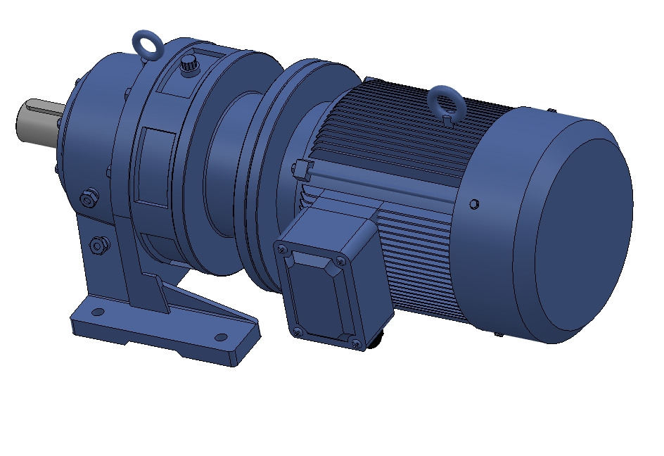 E1341-BWD2-17-4KW电机减速机三维SW2014带参_SOLIDWORKS 2014_模型图纸下载 – 懒石网