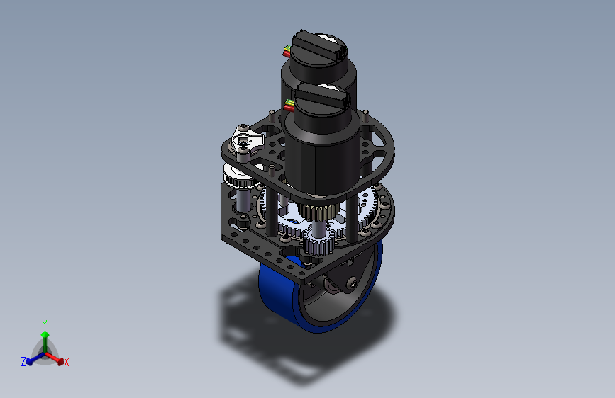 转向轮（电驱动）设计模型766903 Vip Solidworks 2010 模型图纸下载 懒石网